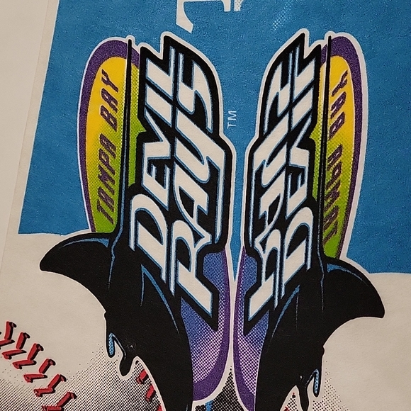 MLB | Accessories | Vintage 995 Tampa Bay Devil Rays Pennant Baseball ...